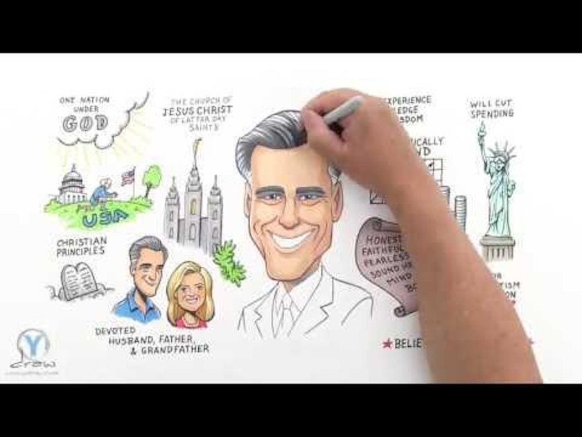 How To Draw a Portrait of Mitt Romney | www.splicetoday.com