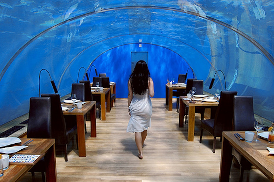 Just below the Indian Ocean, the world's first underwater restaurant ...